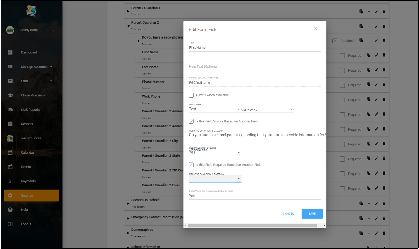 Club Member Settings